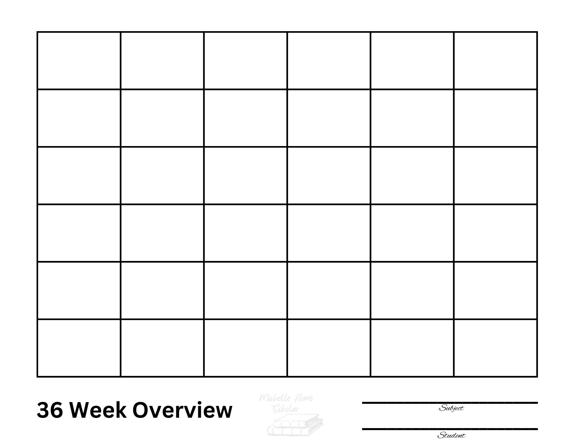 Home Education Planning Printables – Michelle Home Scholar