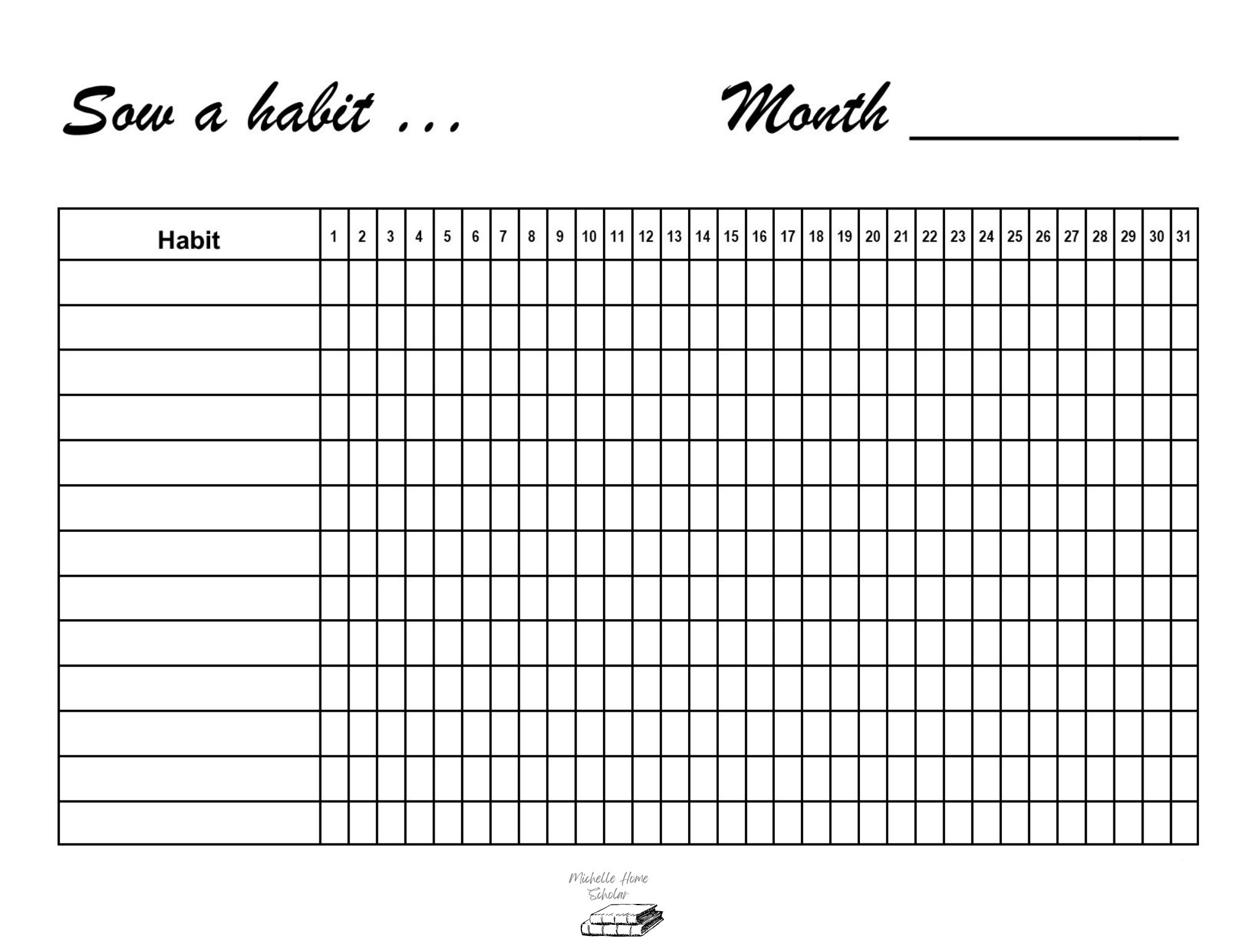 Personal Scholarship Printables – Michelle Home Scholar
