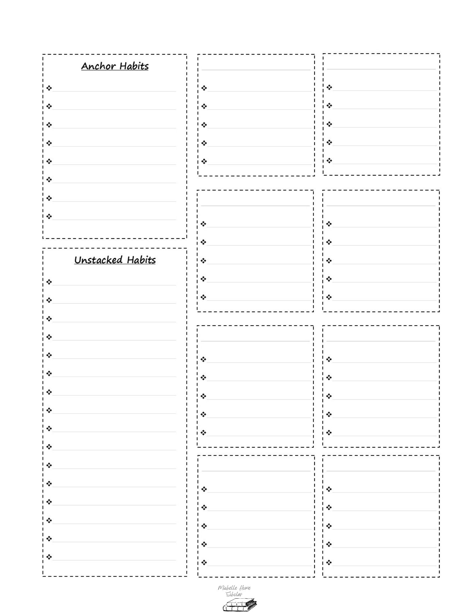 Personal Scholarship Printables – Michelle Home Scholar
